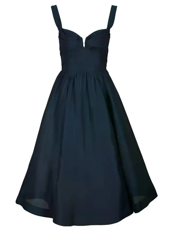 Zimmermann Rebellion Sweetheart-neck Midi Dress - Blue