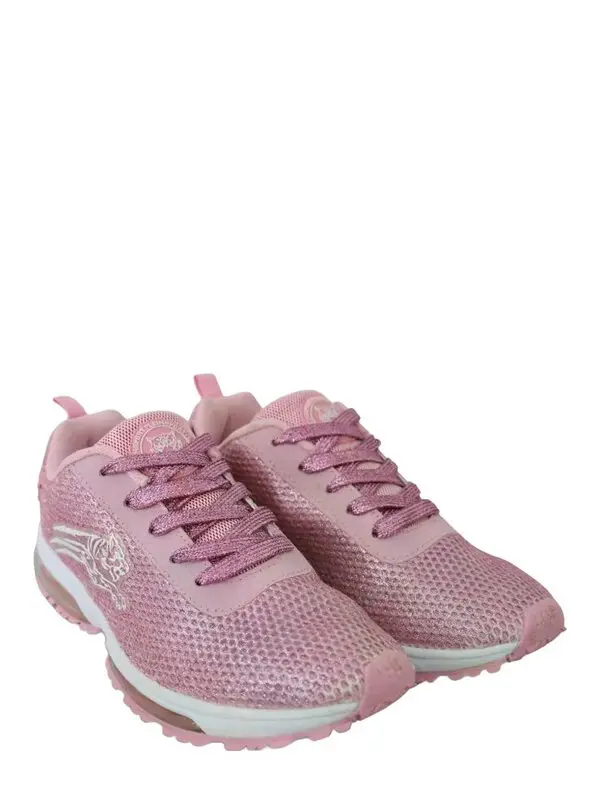 PLEIN SPORT Glitter Effect Mesh Sneakers - Pink