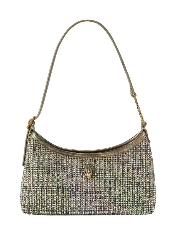 Kurt Geiger Mini Sling Shoulder Bag With Crystal Embellishments - Gold