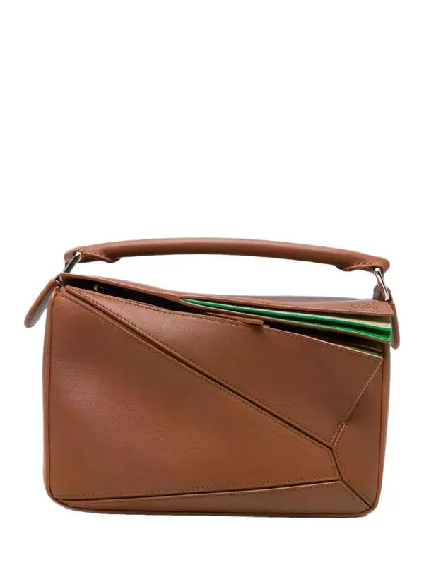 Loewe Leather Tote Bag - Brown