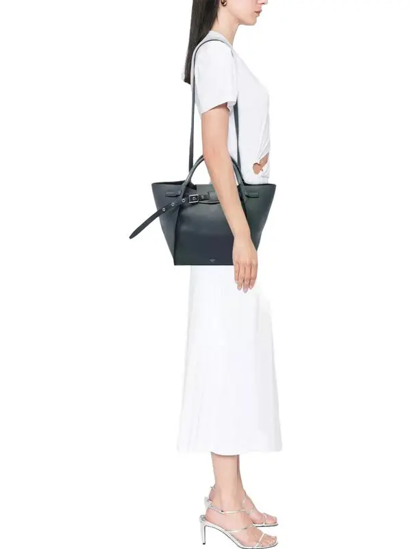 Celine Grained Calfskin Big Bag Satchel - Grey