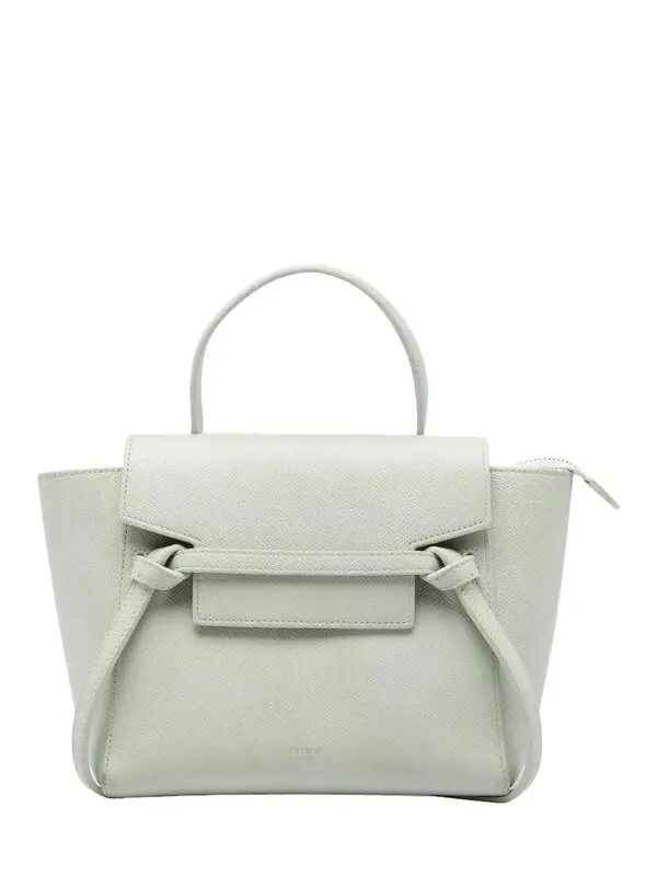 Celine Nano Grained Calfskin Belt Bag Satchel - Grey