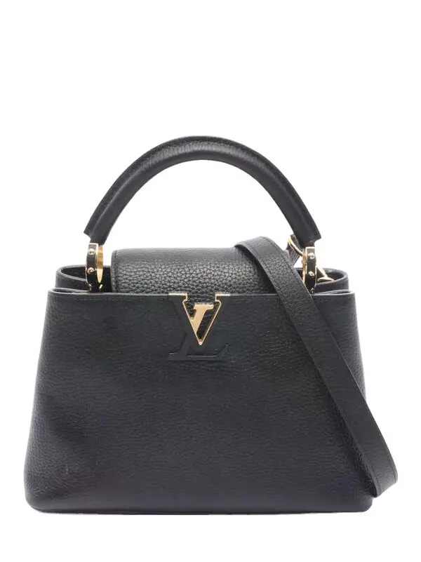 LOUIS VUITTON Taurillon Capucines Bb Satchel - Black