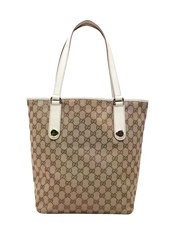 Gucci Gg Canvas Charmy Tote Bag - Neutrals