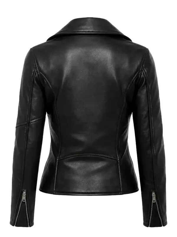 DIESEL® Leather Biker Jacket - Black