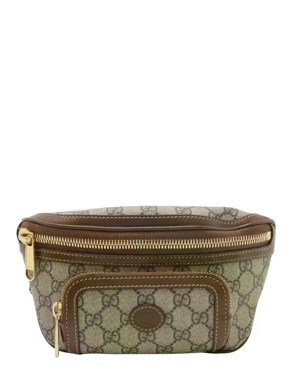 Gucci Gg Supreme Interlocking G Belt Bag - Neutrals