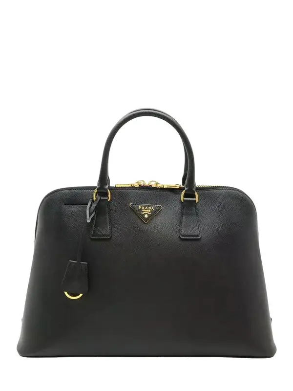 Prada Saffiano Lux Promenade Satchel - Black