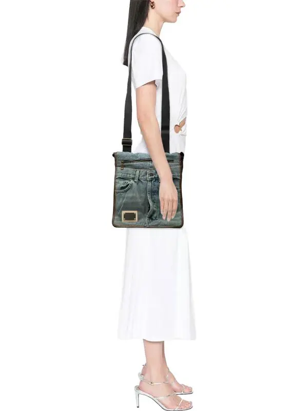Dolce & Gabbana Denim Messenger Bag - Blue