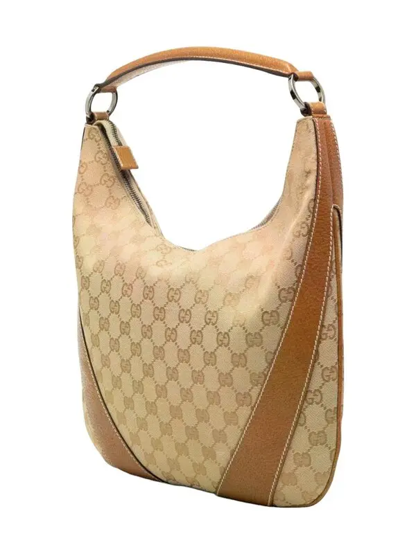 Gucci Gg Canvas Hobo Bag - Brown