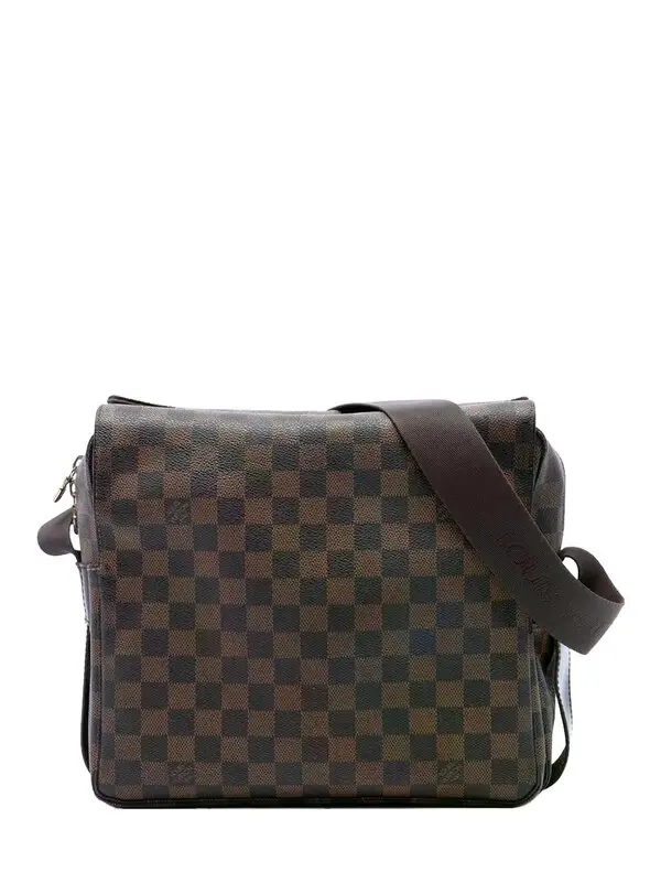 LOUIS VUITTON Damier Ebene Naviglio Crossbody Bag - Brown