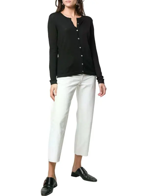 SOTTOMETTIMI Round Neck Cardigan - Black