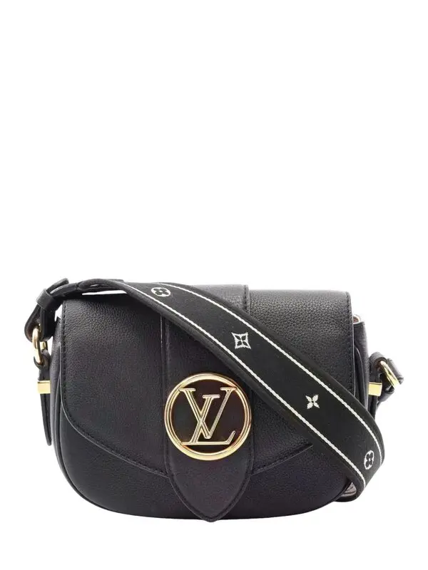 LOUIS VUITTON Soft Pont 9 Pm Shoulder Bag - Black