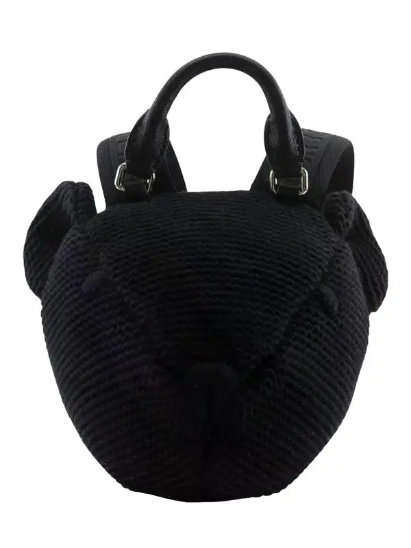 Burberry Thomas Bear Cotton Backpack - Black