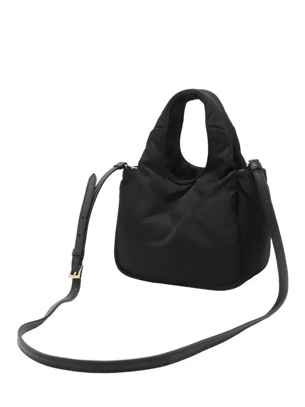 Prada Re Nylon Bow Satchel - Black