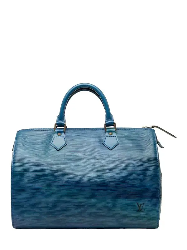 LOUIS VUITTON Epi Speedy 35 Boston Bag - Blue
