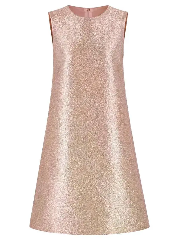 Dolce & Gabbana Glitter-effect Jacquard Mini Dress - Pink