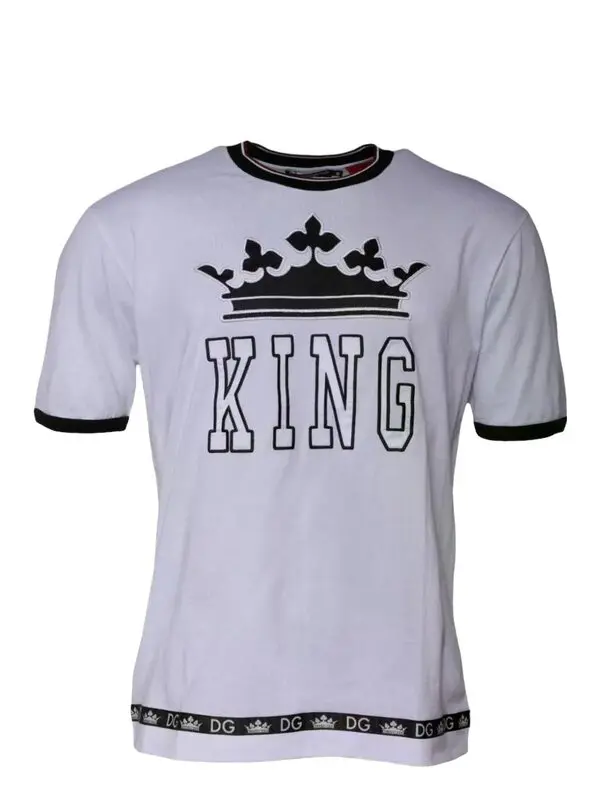 Dolce & Gabbana Crown-motif T-shirt - White