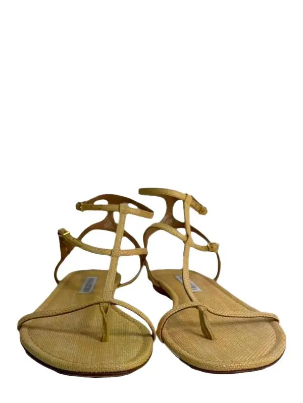 AQUAZZURA So Ponza T-strap Sandals - Neutrals