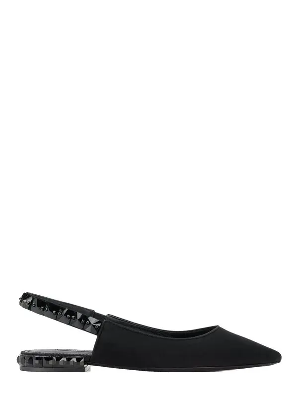 Dolce & Gabbana Studded Slingback Slippers - Black