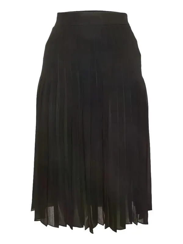 Givenchy Pleated Crepe Mini Skirt - Black