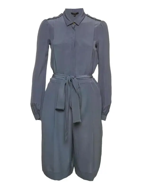 Gucci Crepe Tie-waist Playsuit - Grey