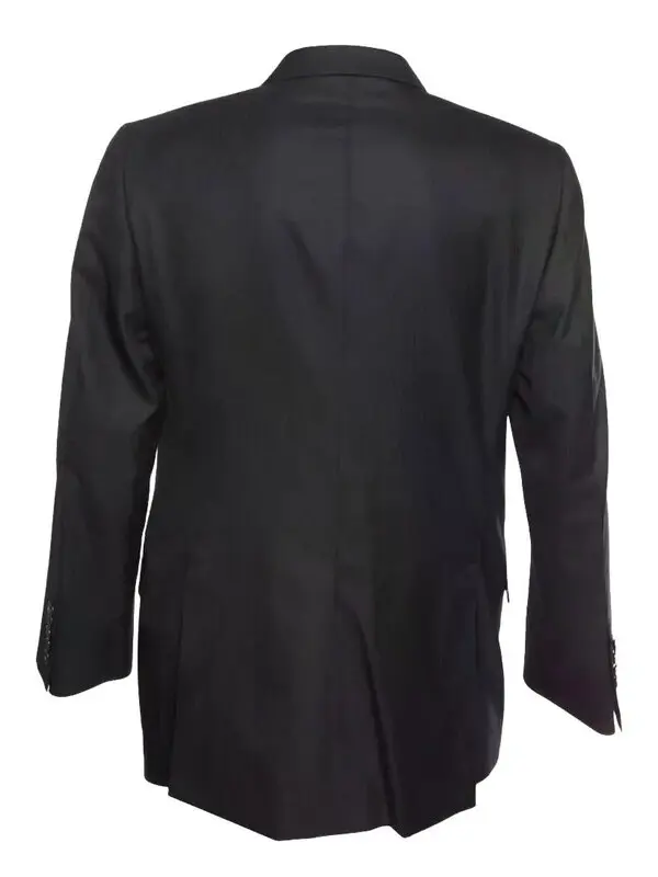 TOM FORD Striped Single-breasted Blazer - Black