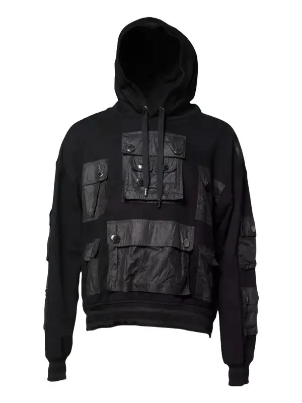 Dolce & Gabbana Multi-pocket Panelled Hoodie - Black
