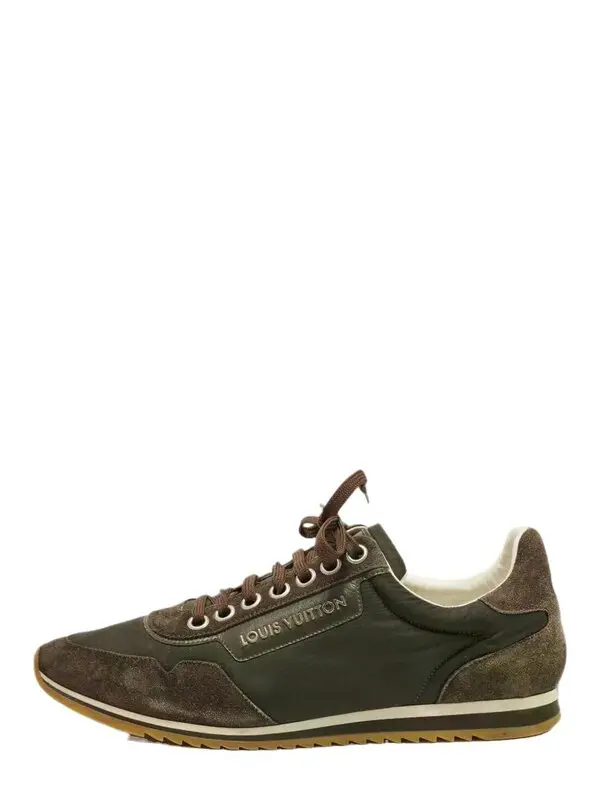 LOUIS VUITTON Panelled Lace-up Sneakers - Green