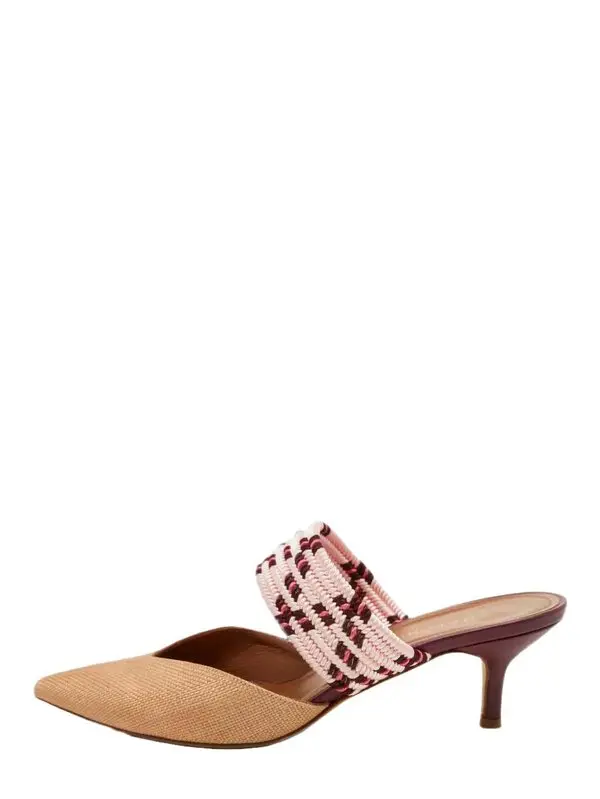 MALONE SOULIERS Maisie Cord Heeled Mules - Neutrals