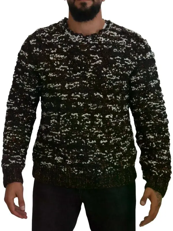 Dolce & Gabbana Fatto A Mano Speckled Sweater - Brown