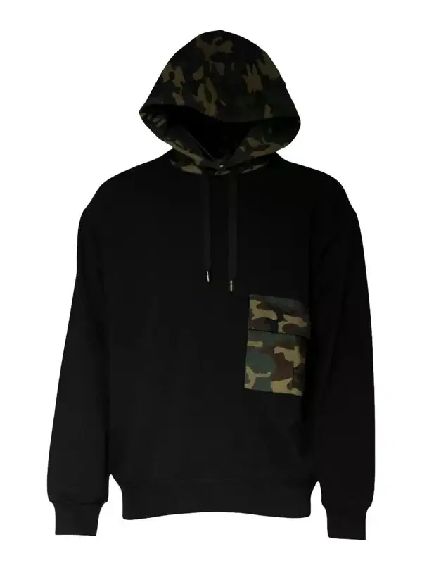 Dolce & Gabbana Camouflage Print Hoodie - Black