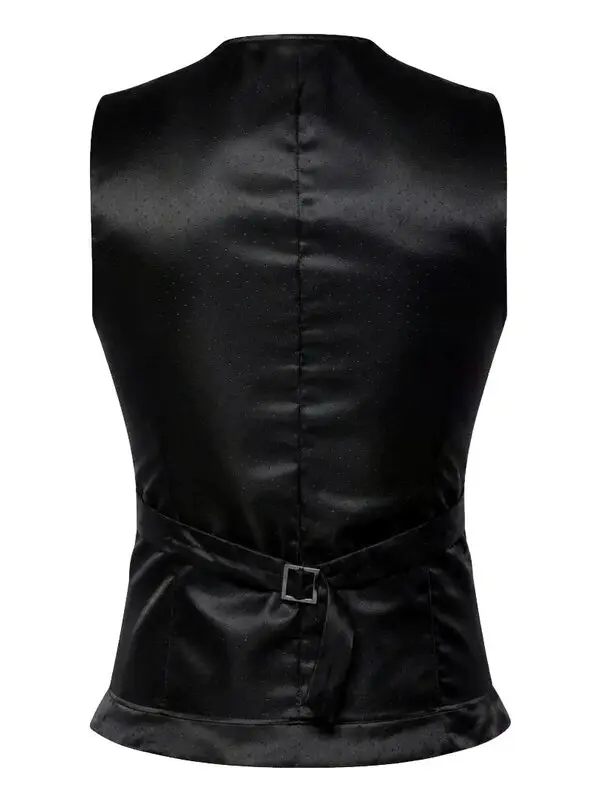 Dolce & Gabbana Textured Wool Waistcoat - Black