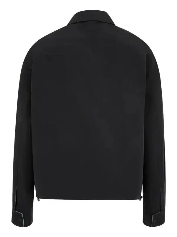 Loewe Logo-embroidered Zip-up Jacket - Black