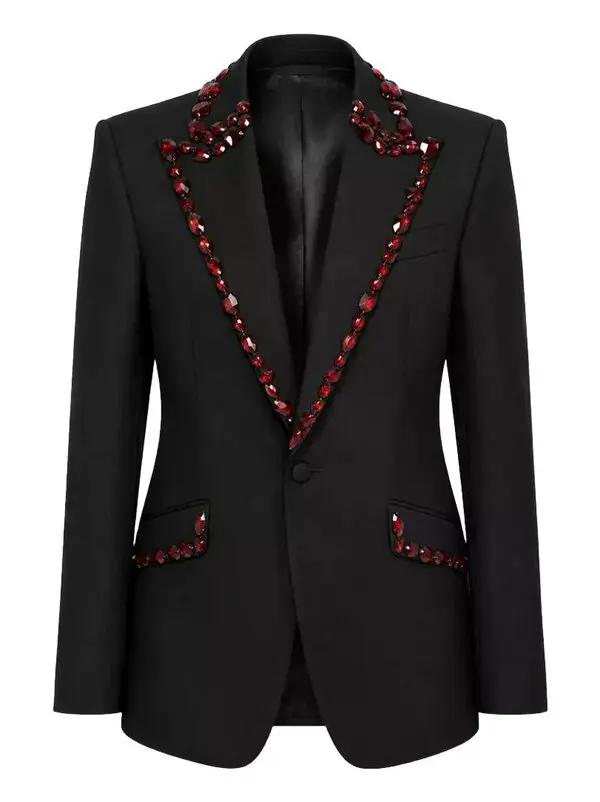 Dolce & Gabbana Sicilia Crystal-embellished Blazer - Black