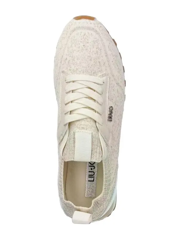Liu Jo Marl Pattern Logo Plaque Sneakers - Neutrals