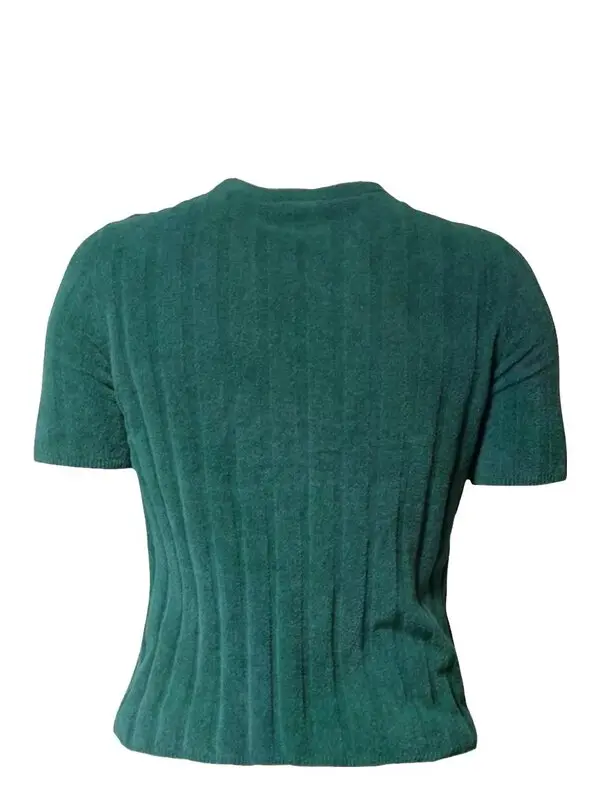 Dolce & Gabbana Ribbed-knit T-shirt - Green