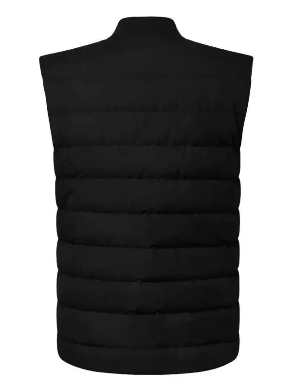 Dolce & Gabbana Logo Plaque Padded Waistcoat - Black