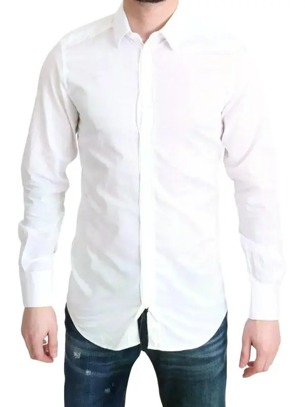 Dolce & Gabbana Button-down Collared Shirt - White