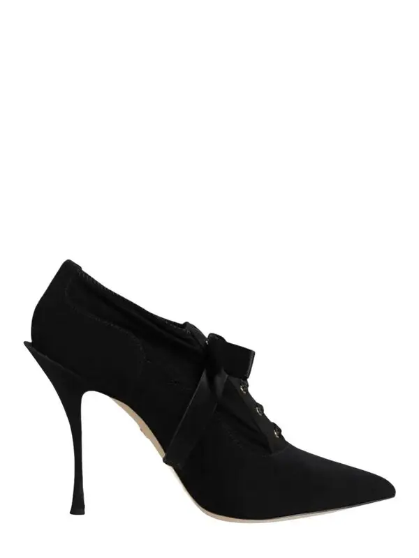 Dolce & Gabbana Lace-up Pointed-toe Pumps - Black