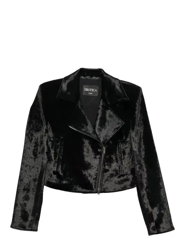 DONDUP Zip-up Biker Jacket - Black