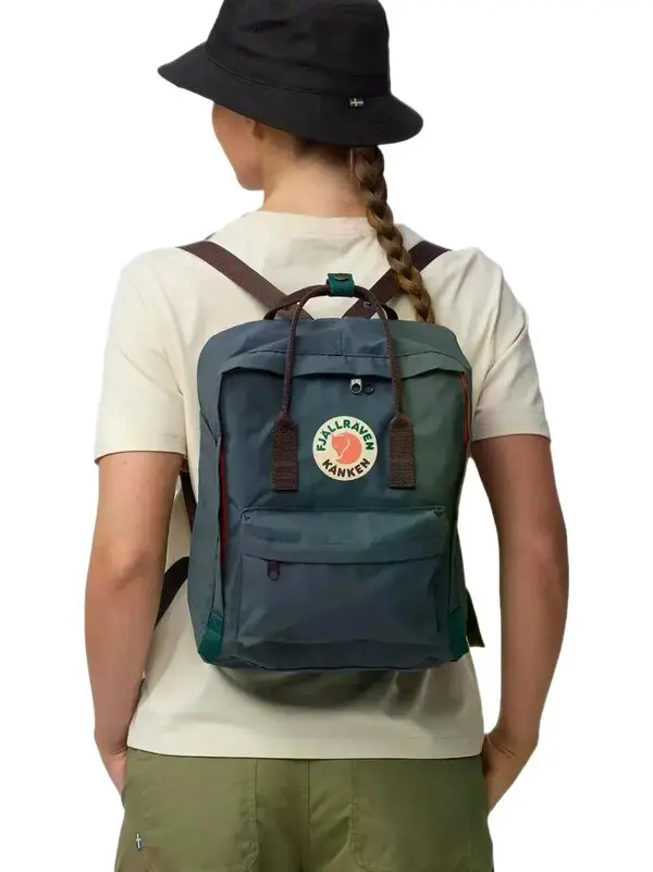 Fjallraven Kånken Backpack With Logo Patch - Blue