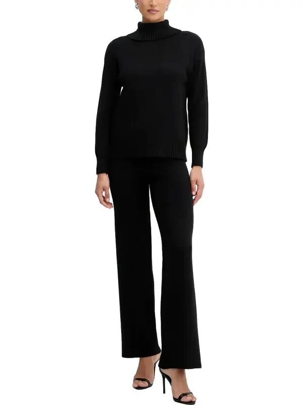 HAVEONE Roll-neck Sweater And Trouser Set - Black