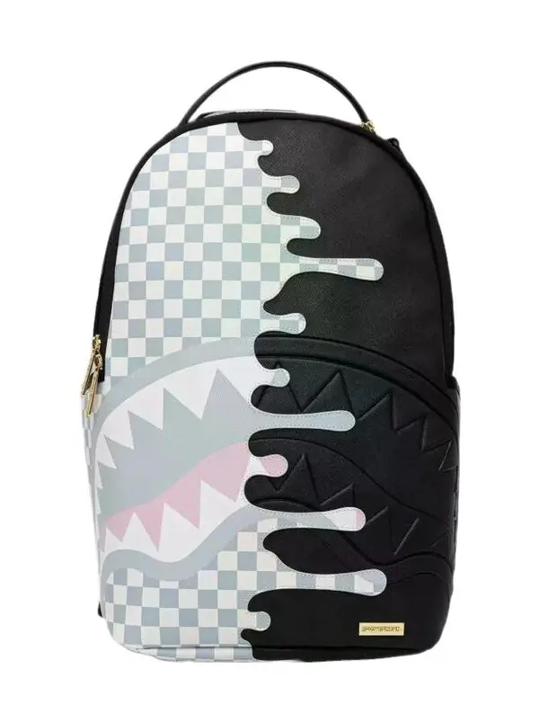 SPRAYGROUND Shadow Drips Check-pattern Backpack - Black
