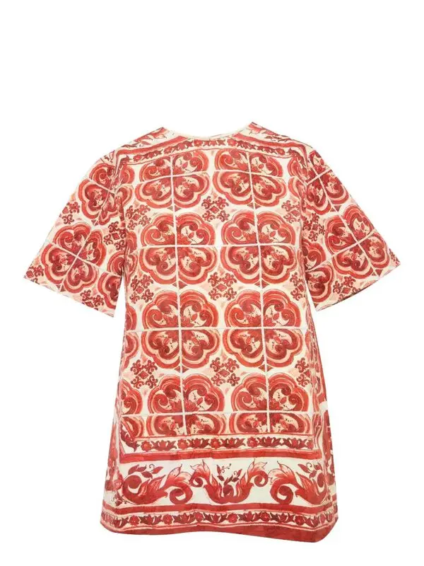 Dolce & Gabbana Floral Print T-shirt - Red