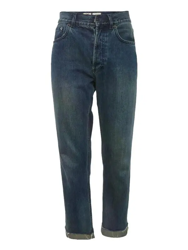 Dior Raw Edge Denim Jeans - Blue