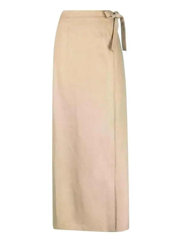 Alberta Ferretti Maxi Wrap Skirt - Neutrals