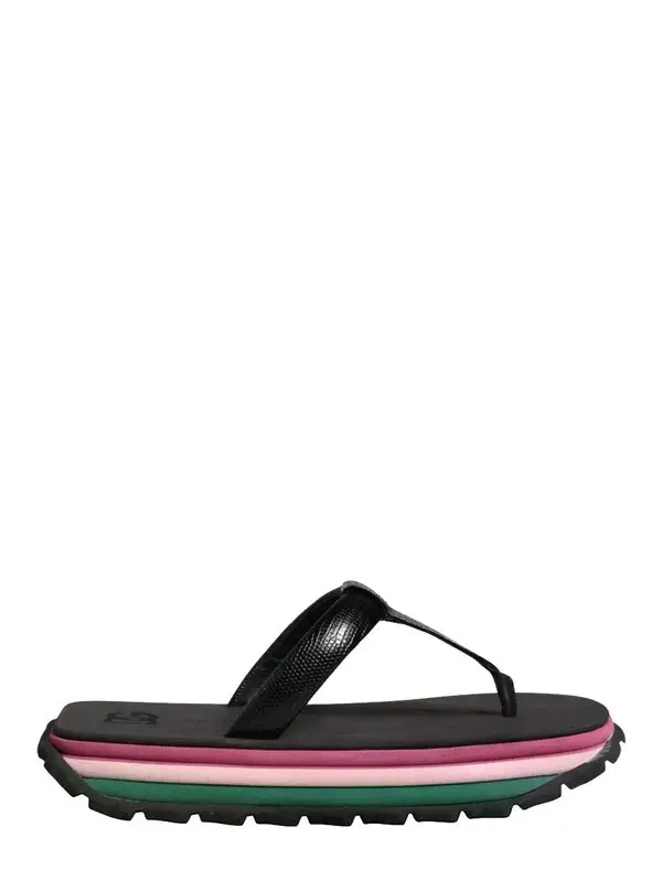 Dolce & Gabbana Platform Flip Flops - Black