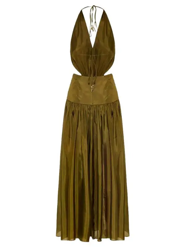 Zimmermann Indra Halterneck Maxi Dress - Green