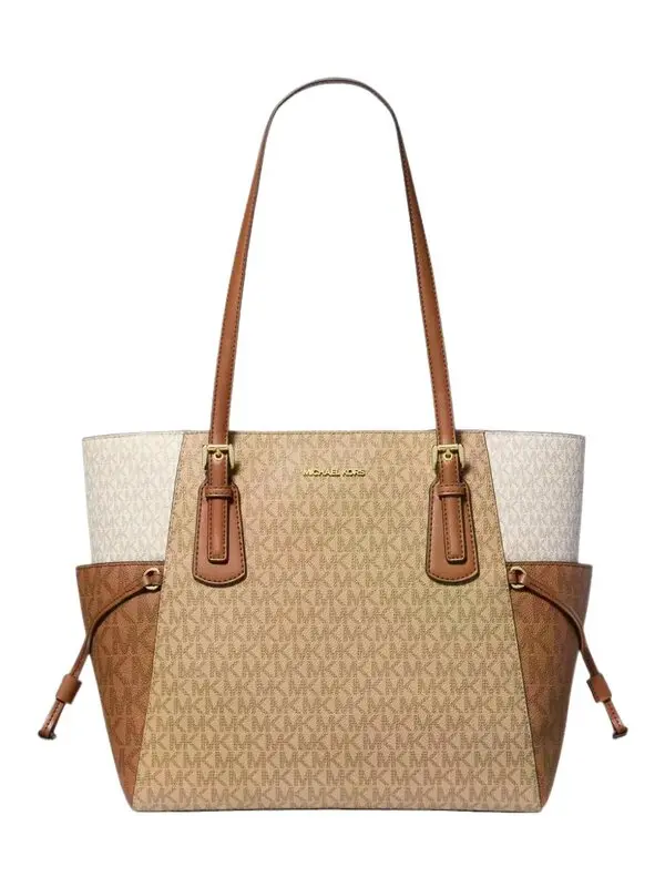 Michael Kors Large Monogram Tote Bag - Neutrals