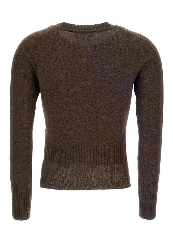 Simone Rocha Crystal Embellished Cashmere Cardigan - Brown